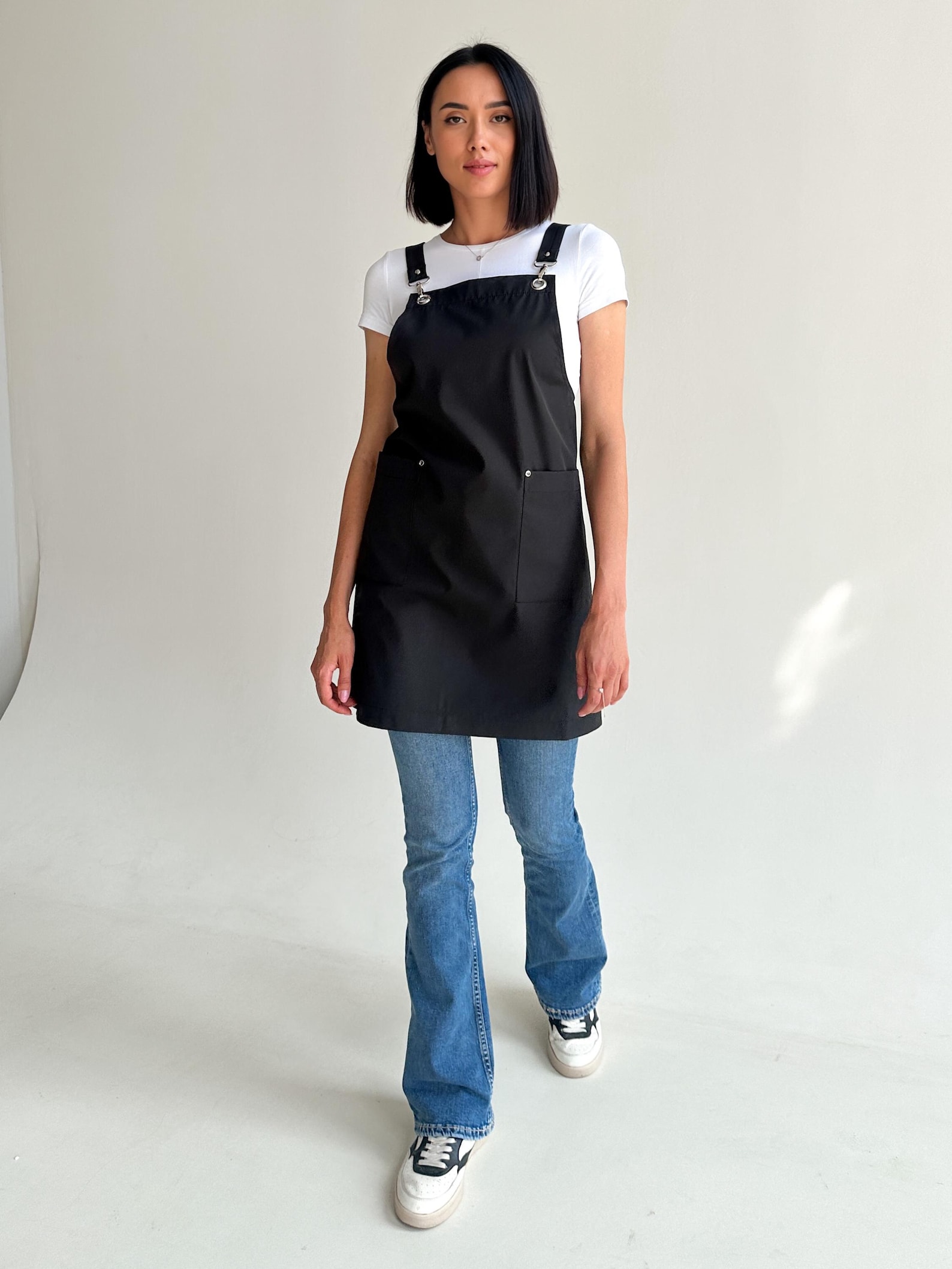 Custom Logo Apron for Crafting - Waterproof Workshop Apron for Business ...