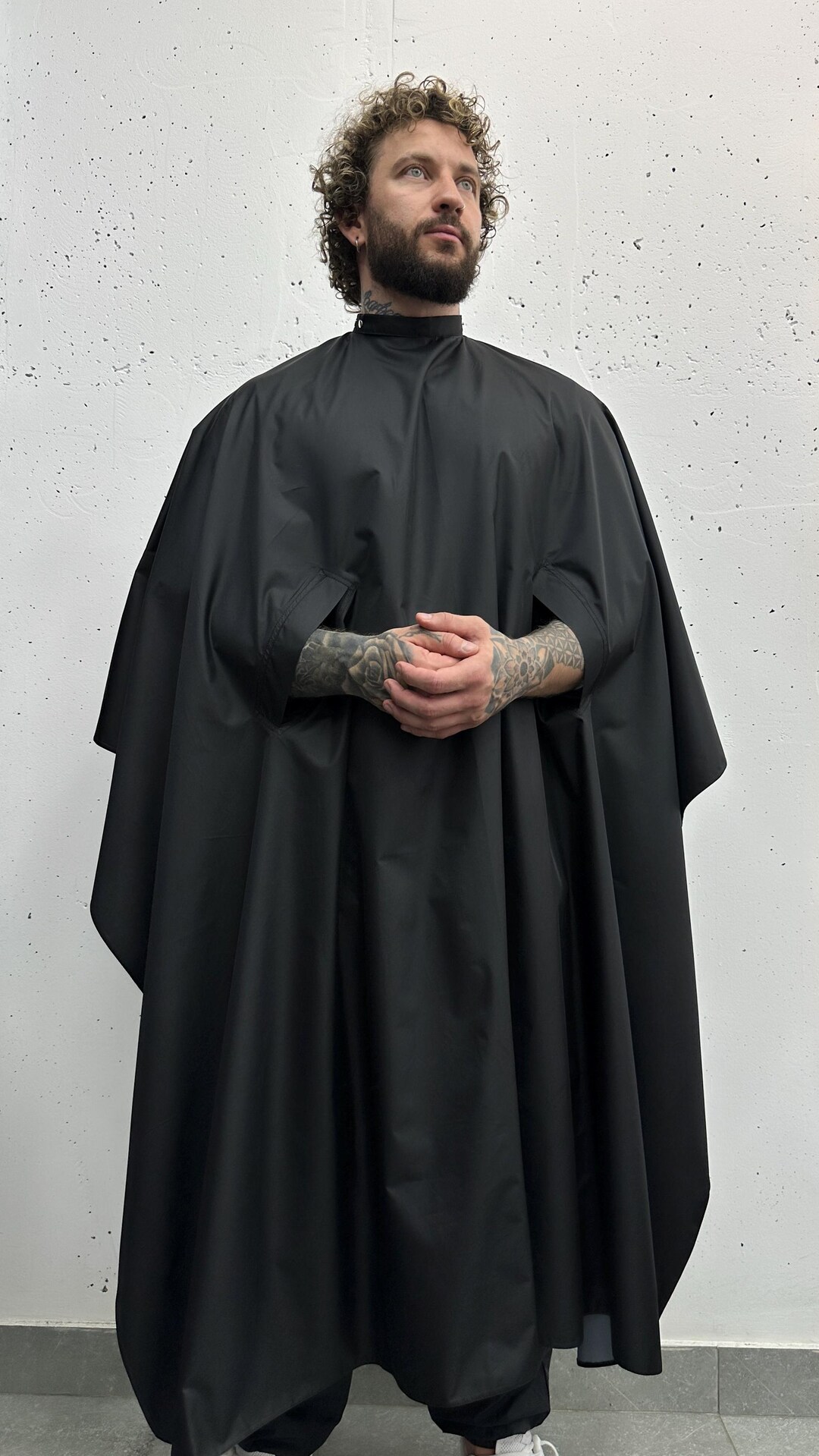Barber Smock, Salon Cape, Personalized Hair Stylist Uniform, Snap Smock ...