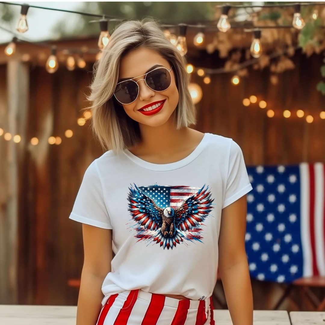 USA Patriotic Eagle Flag PNG Transparent Clipart Abstact Design ...