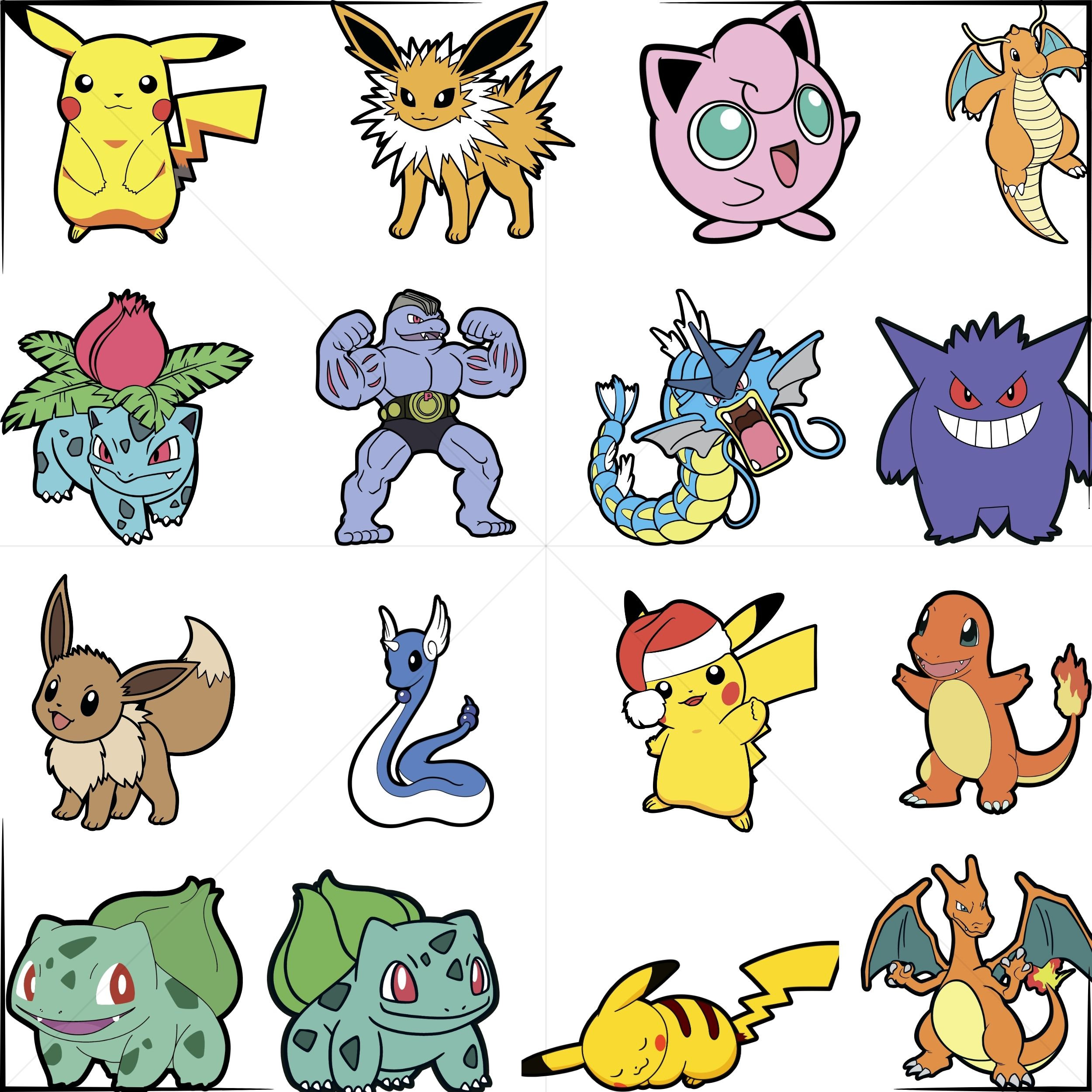 Pokemon SVG Bundle for Cricut and Sublimation, Pokemon Cut Files ...