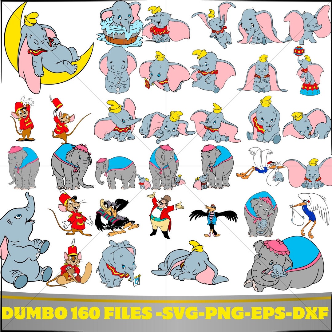 Dumbo SVG Bundle, Dumbo Birthday Svg, Digital File, Instant Download ...