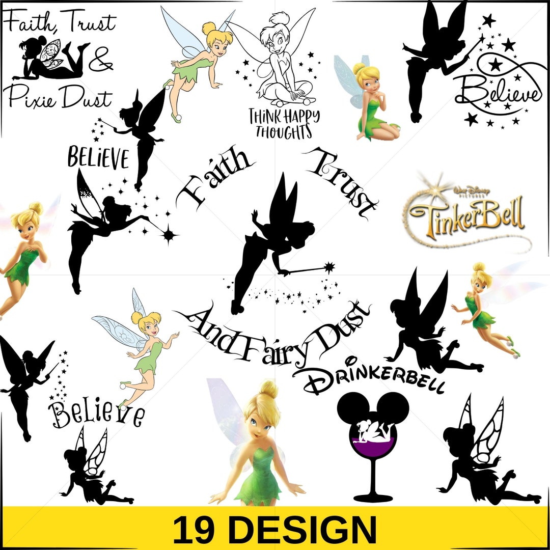 Tinkerbell Svg Bundle Tinkerbell Png Tinkerbell Svg Cut Files ...
