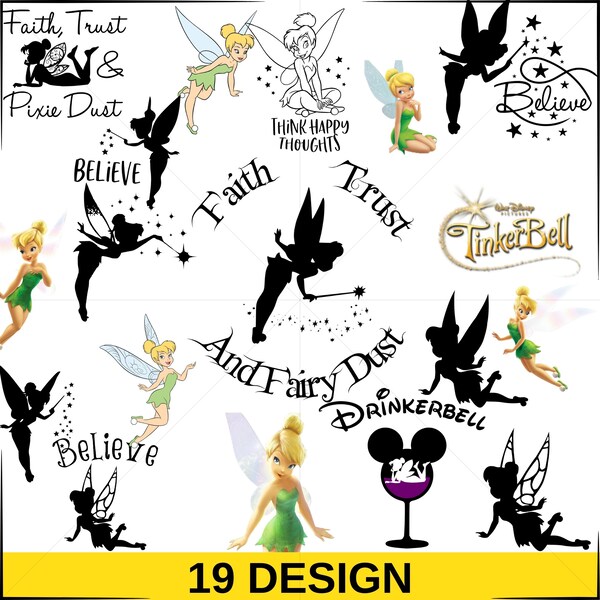Tinkerbell Svg - Etsy