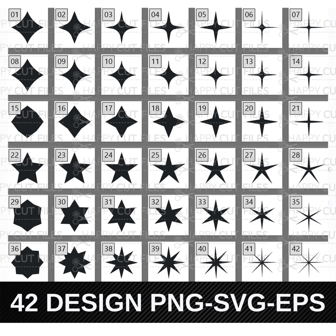 SPARKLE SVG BUNDLE, Instant Download, Sparkle Svg, Sparkle Clipart ...