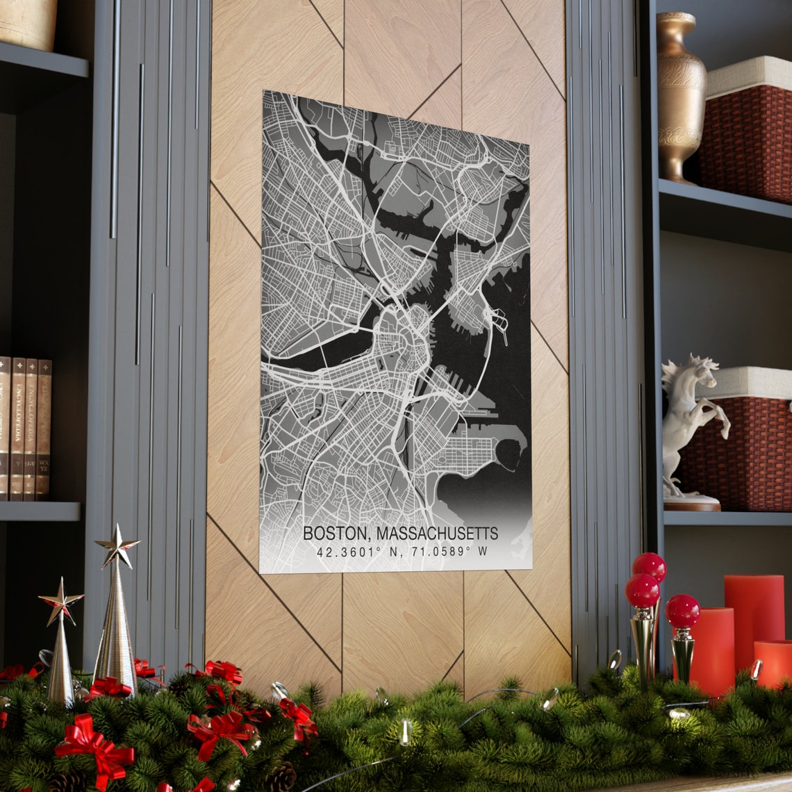 Boston Massachusetts Map Print Poster | Boston Massachusetts Map Print ...