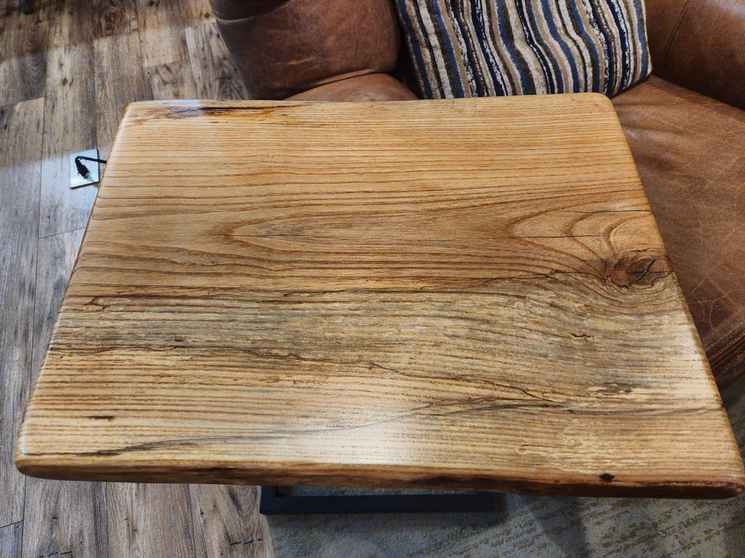 Spaulted Ash C Table, Ash End Table, Stylish Spaulted Live Edge End ...