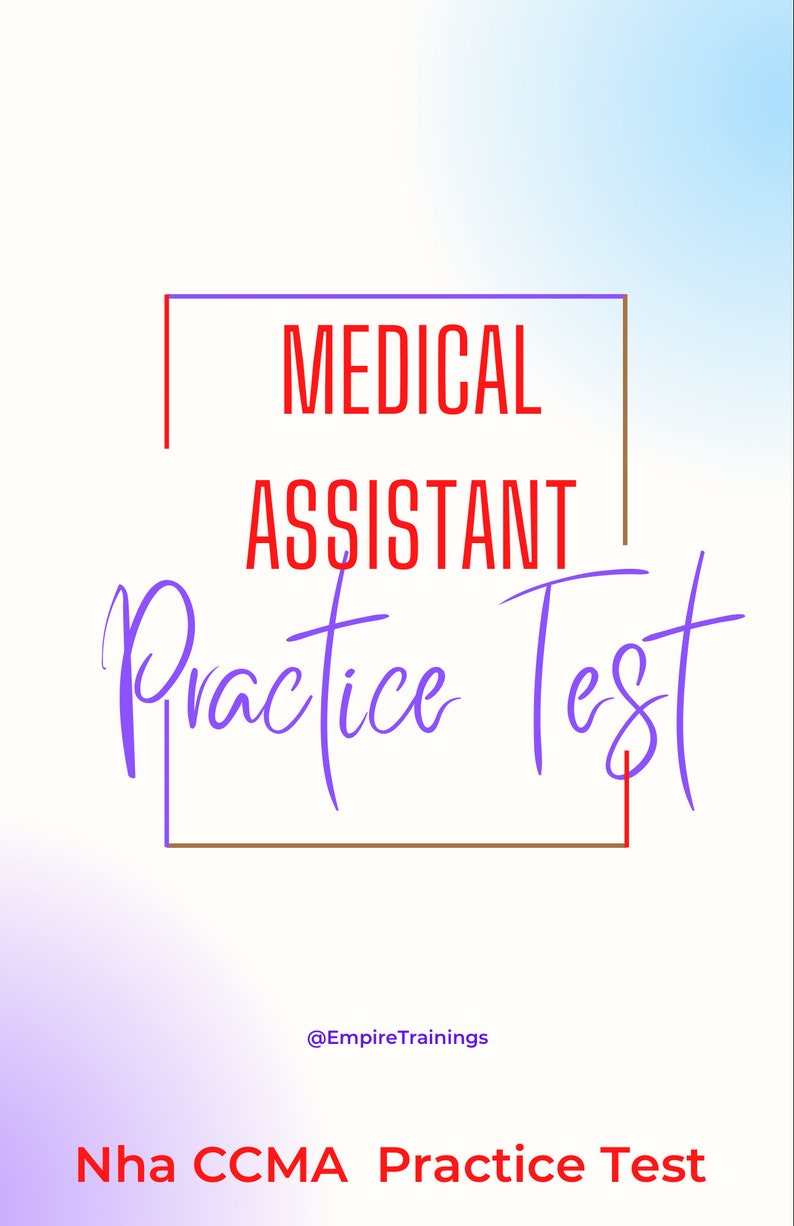 Medical Assistant Practice Test - Etsy