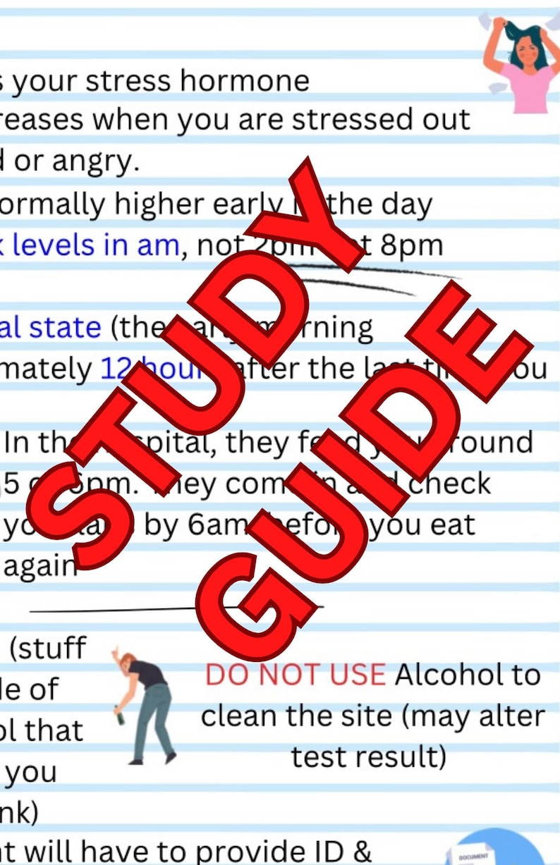 Phlebotomy Study Guide - Etsy