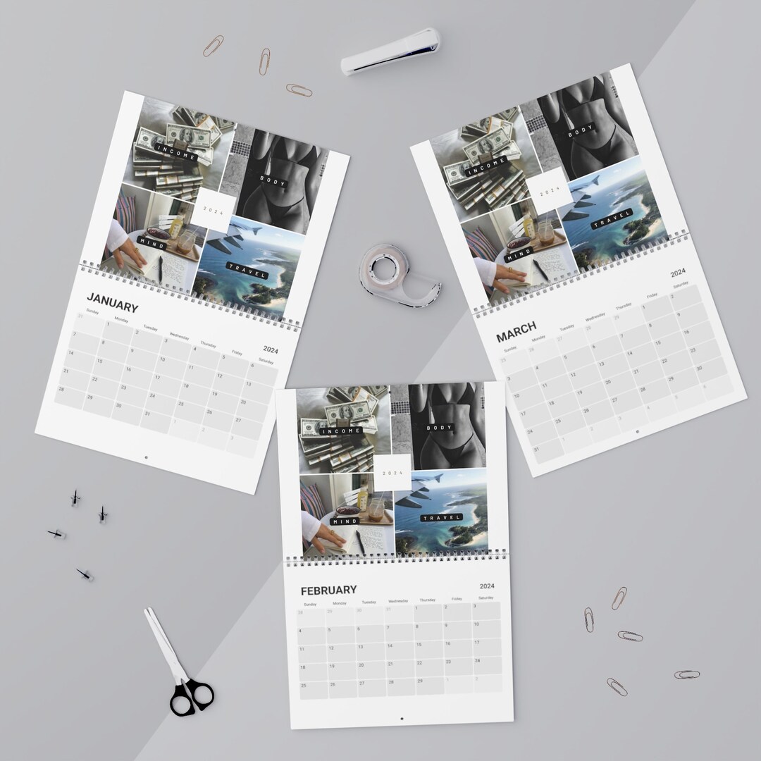 Vision Board Calendar 2024 - Etsy