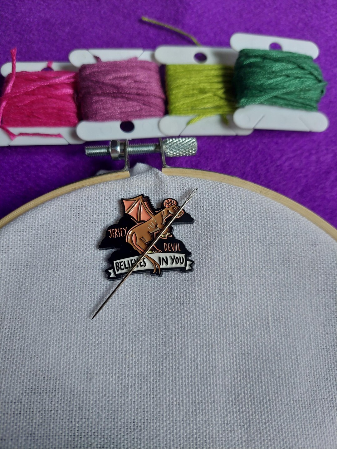 The Jersey Devil Magnetic Needle Minder for Needlework, Cross Stitch ...