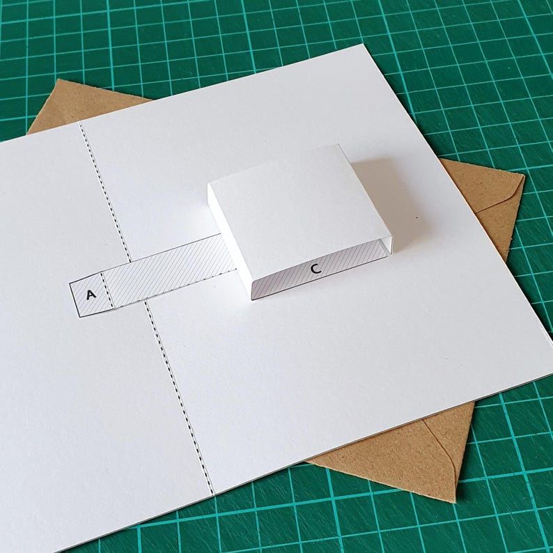 Side Shapes Printable Pop-up Card - DIY Pop-up Card Template as Digital ...