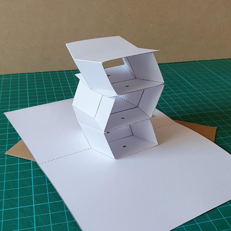 Stacking Planes Printable Pop-up Card - DIY Pop-up Card Template as ...