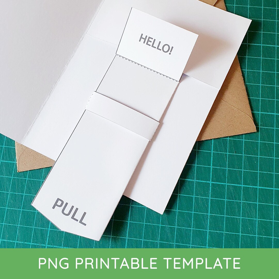 Flip-over and Reveal Pull Tab Pop-up Card Mechanism - DIY Pop-up Card ...
