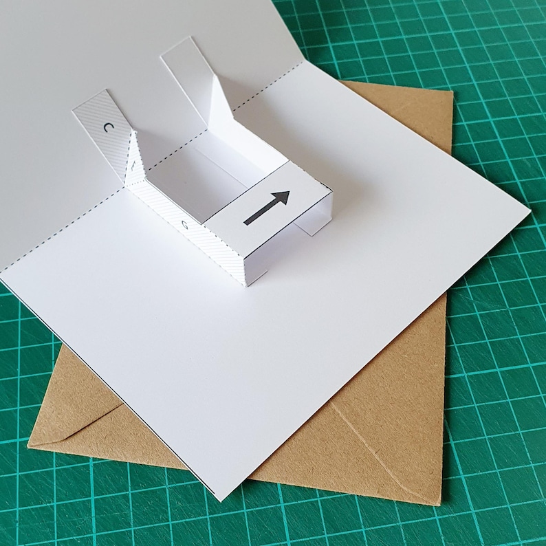 Vertical Movement Printable Pop-up Card Mechanism - DIY Pop-up Card ...