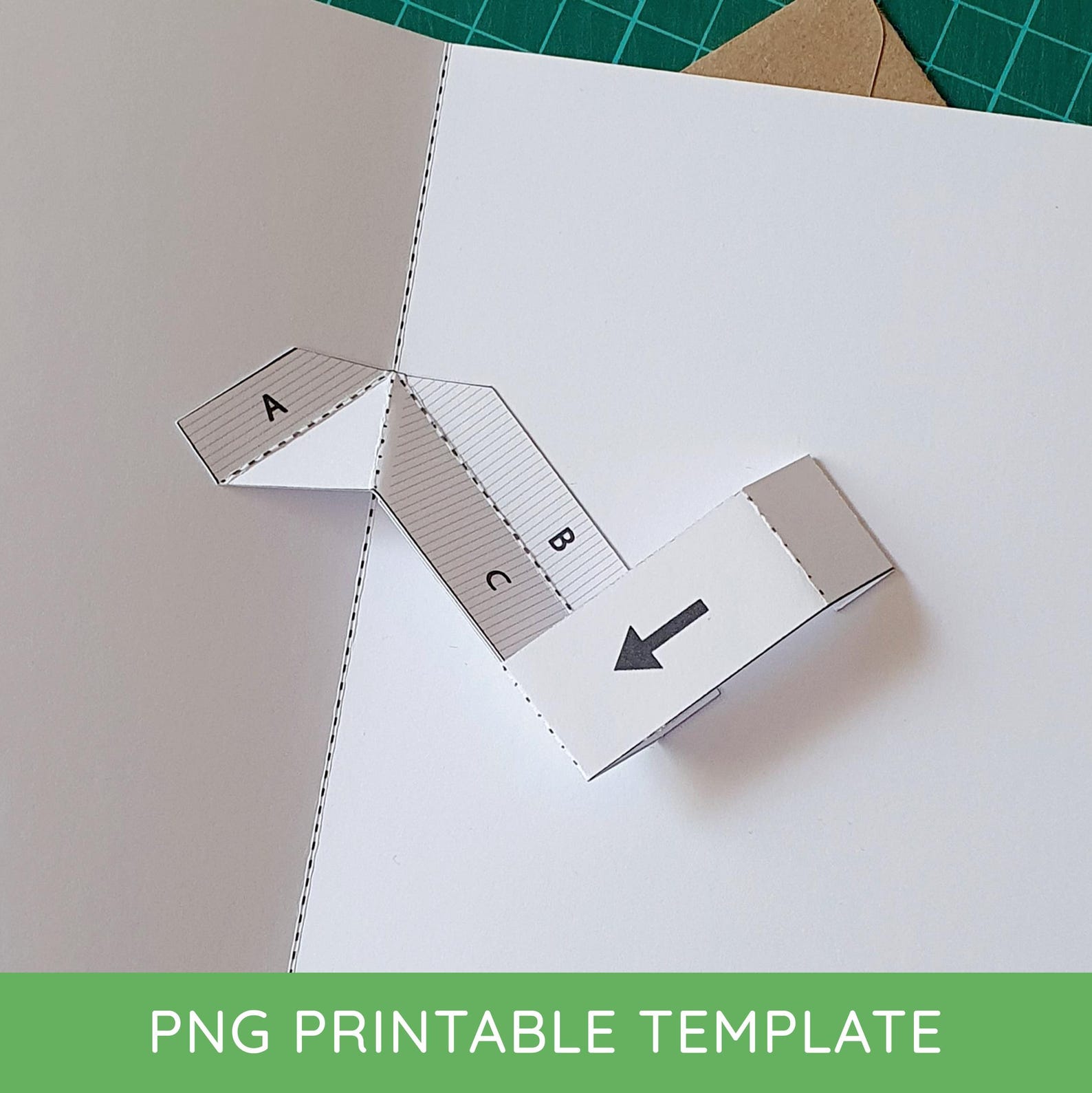Inward Diagonal Movement Printable Pop-up Card Mechanism - DIY Pop-up ...