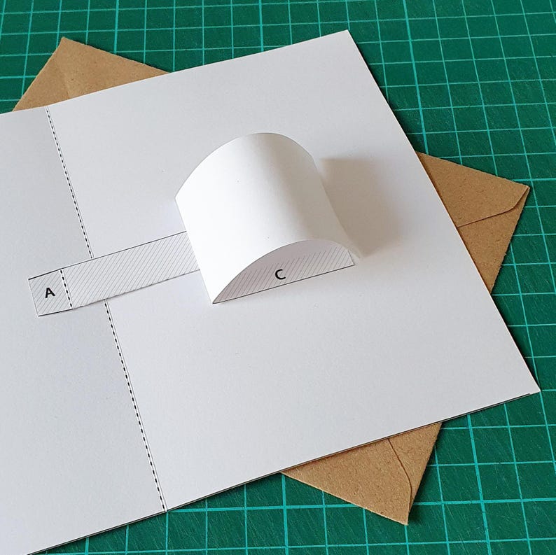 Side Shapes Printable Pop-up Card - DIY Pop-up Card Template as Digital ...