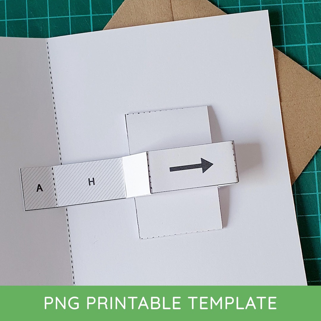 Inverse Movement Printable Pop-up Card Mechanism - DIY Pop-up Card ...