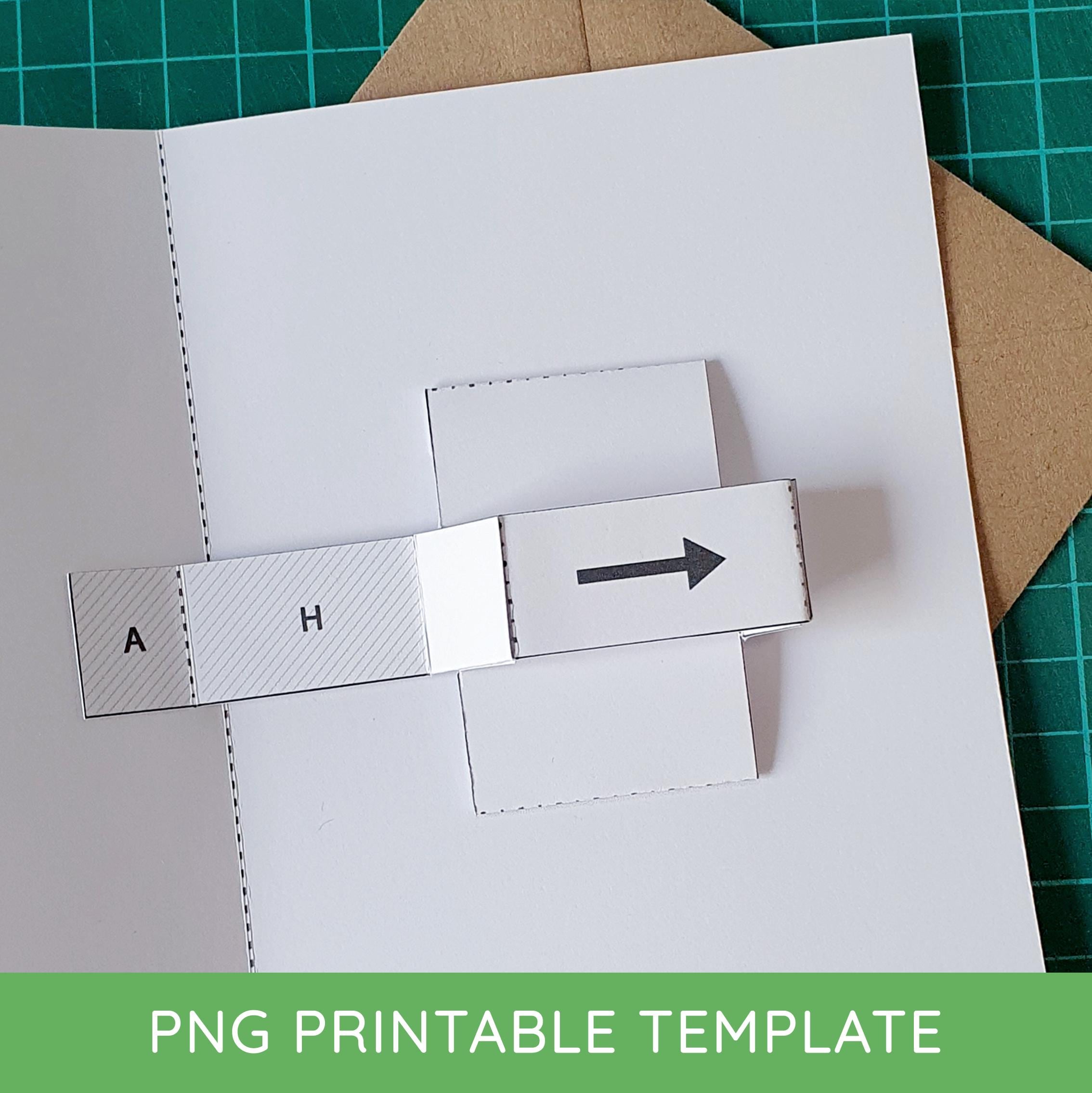 Inverse Movement Printable Pop-up Card Mechanism - DIY Pop-up Card ...
