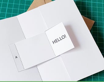 Side Shapes Printable Pop-up Card - DIY Pop-up Card Template as Digital ...