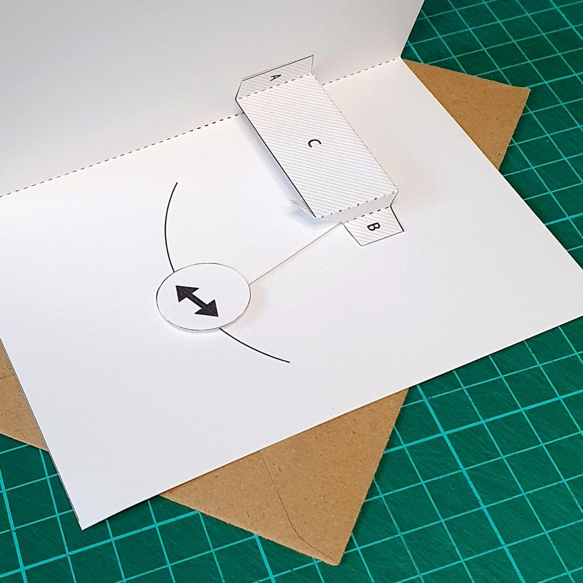 Side Pendulum Printable Pop-up Card Mechanism - DIY Pop-up Card ...