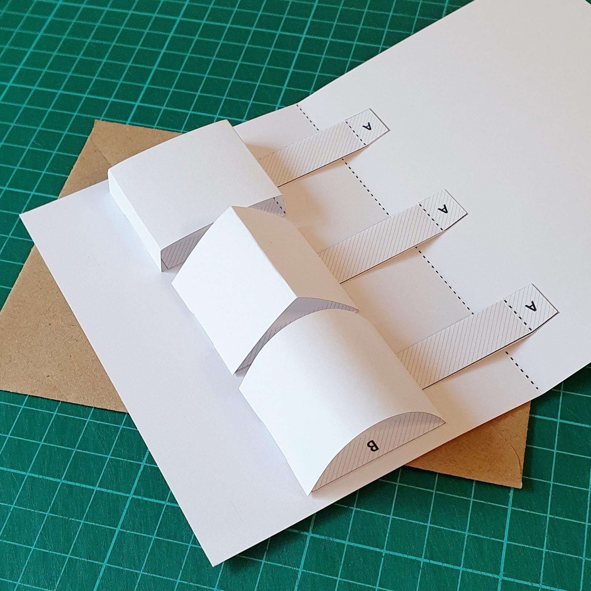 Side Shapes Printable Pop-up Card - DIY Pop-up Card Template as Digital ...