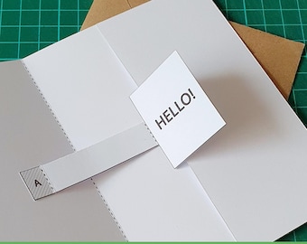 Side Shapes Printable Pop-up Card - DIY Pop-up Card Template as Digital ...