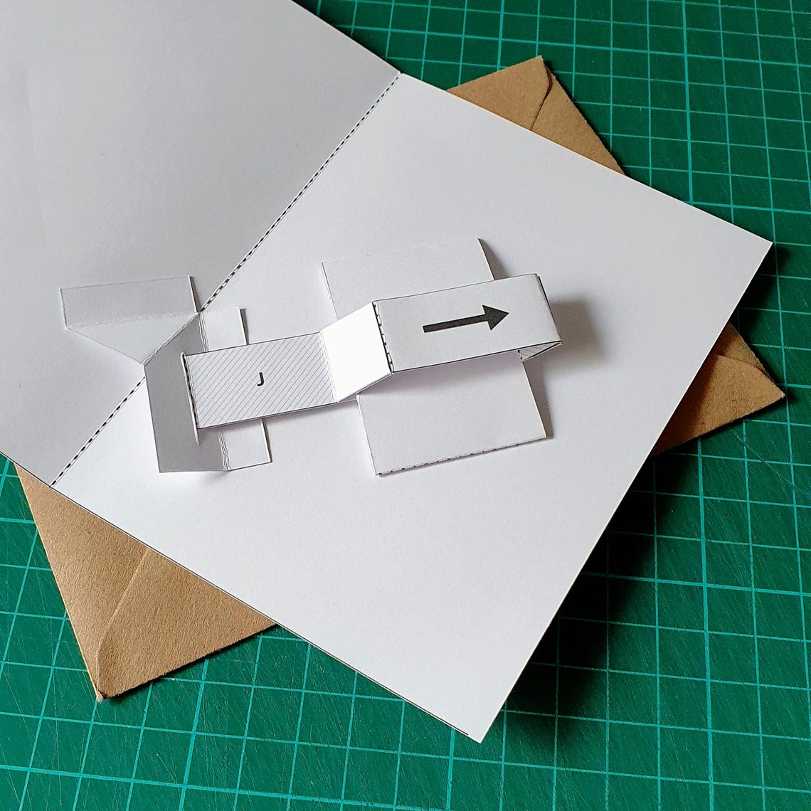 Outward Diagonal Movement Printable Pop-up Card Mechanism - DIY Pop-up ...