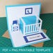 Tysm Name Printable Pop-up Card Design - DIY Kirigami Template Kit as ...