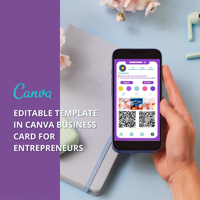 Editable Template in Canva Business Card, Business Card for ...