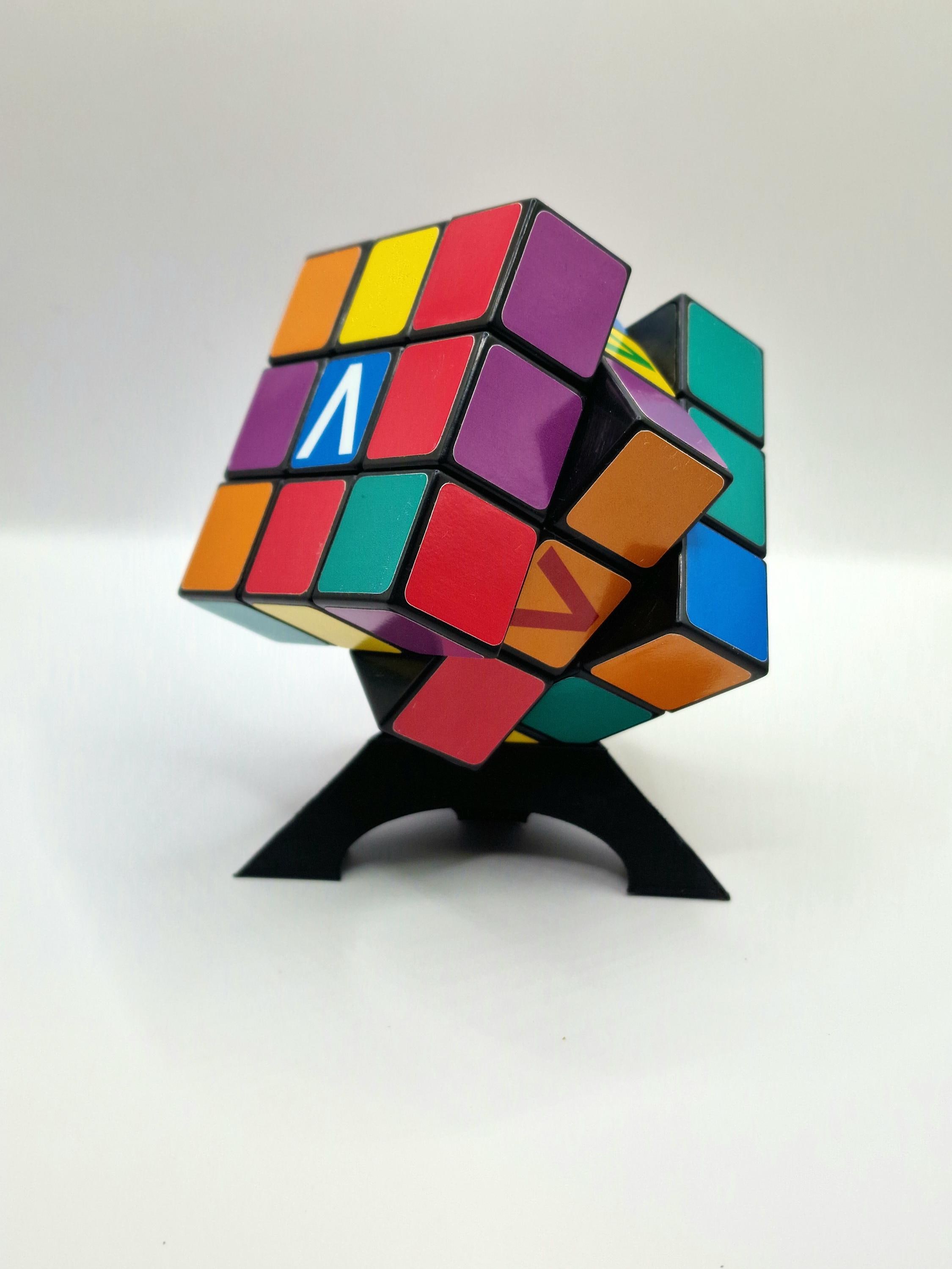 Cube Stand - Homemade Display Stand for Puzzle Cubes - Trick Cube ...
