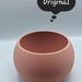 Modern Round Plant Pot: Homemade Plastic Planter, Minimalist Home Decor ...