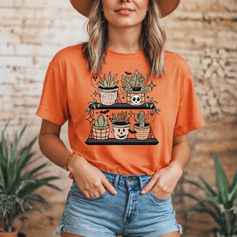 Halloween Plants, Custom DTF, Ready for Press Heat Transfers, DTF ...