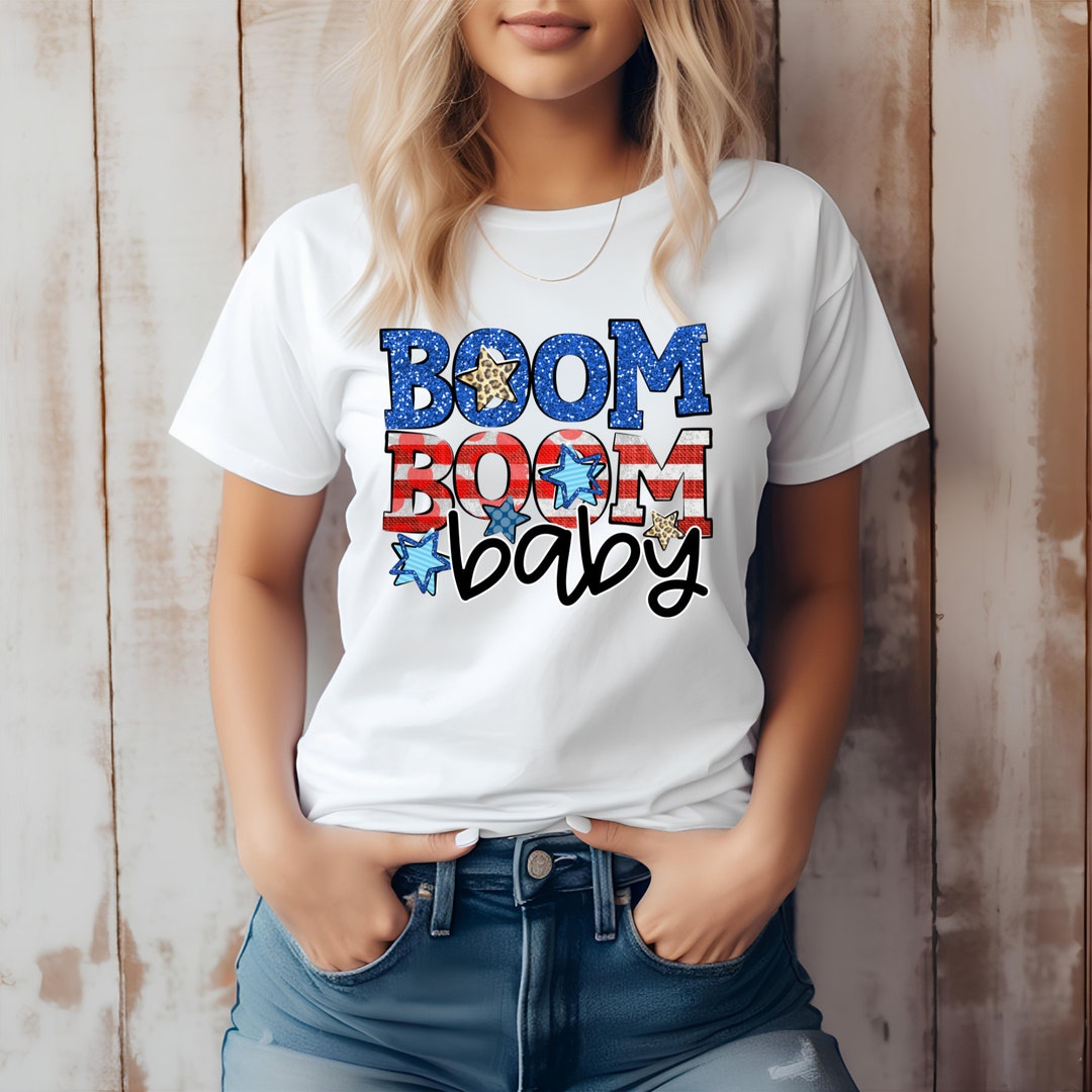 4th of July, Boom Boom, Custom DTF, Ready for Press Heat Transfers, DTF ...