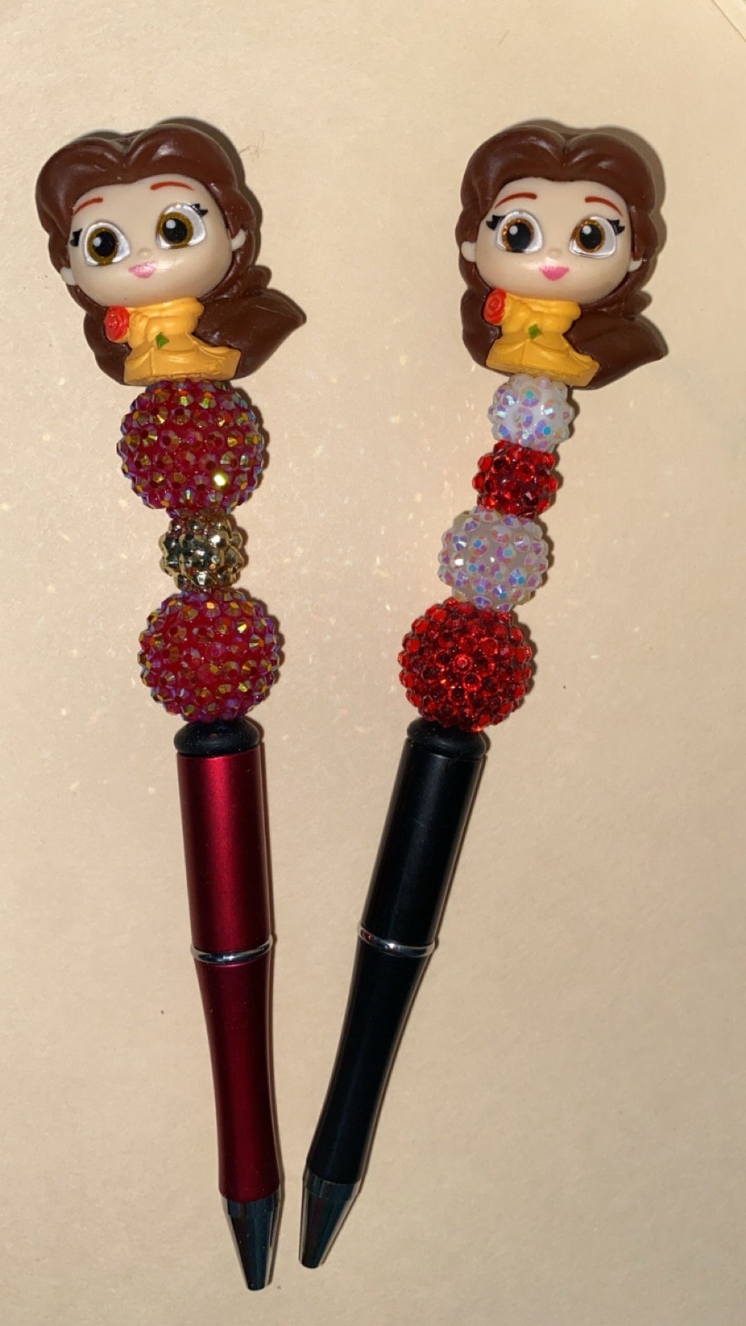 Doorable Belle Character Beaded Pens - Etsy