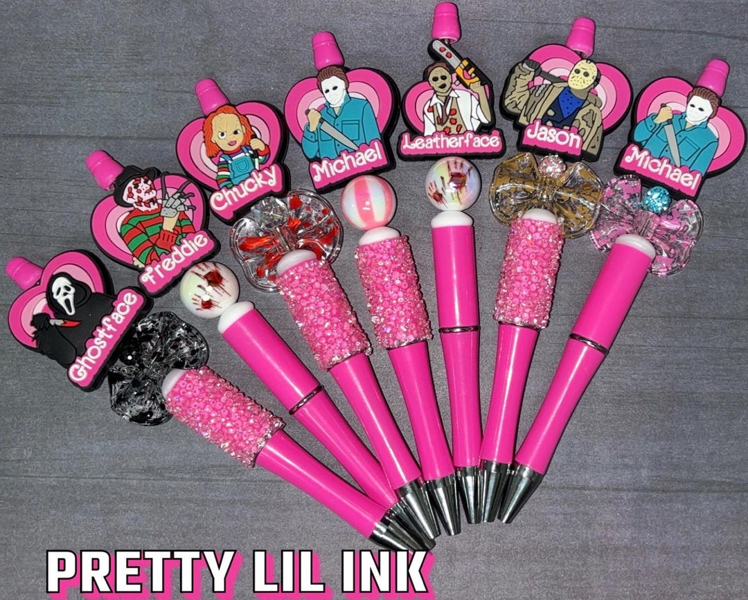 Pink Barbie. Themed Horror Movie Pens, Horror Movie Men. - Etsy