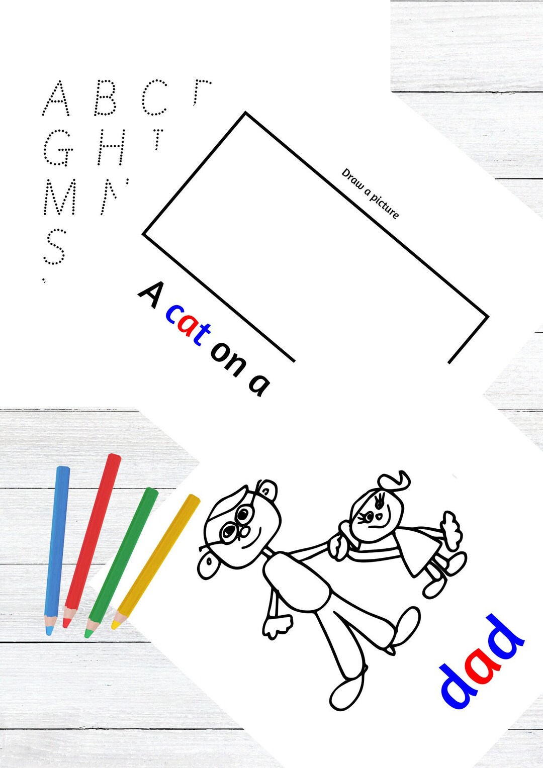 Colour & Learn Short Vowel Sound 'a' (british Spelling) - Etsy