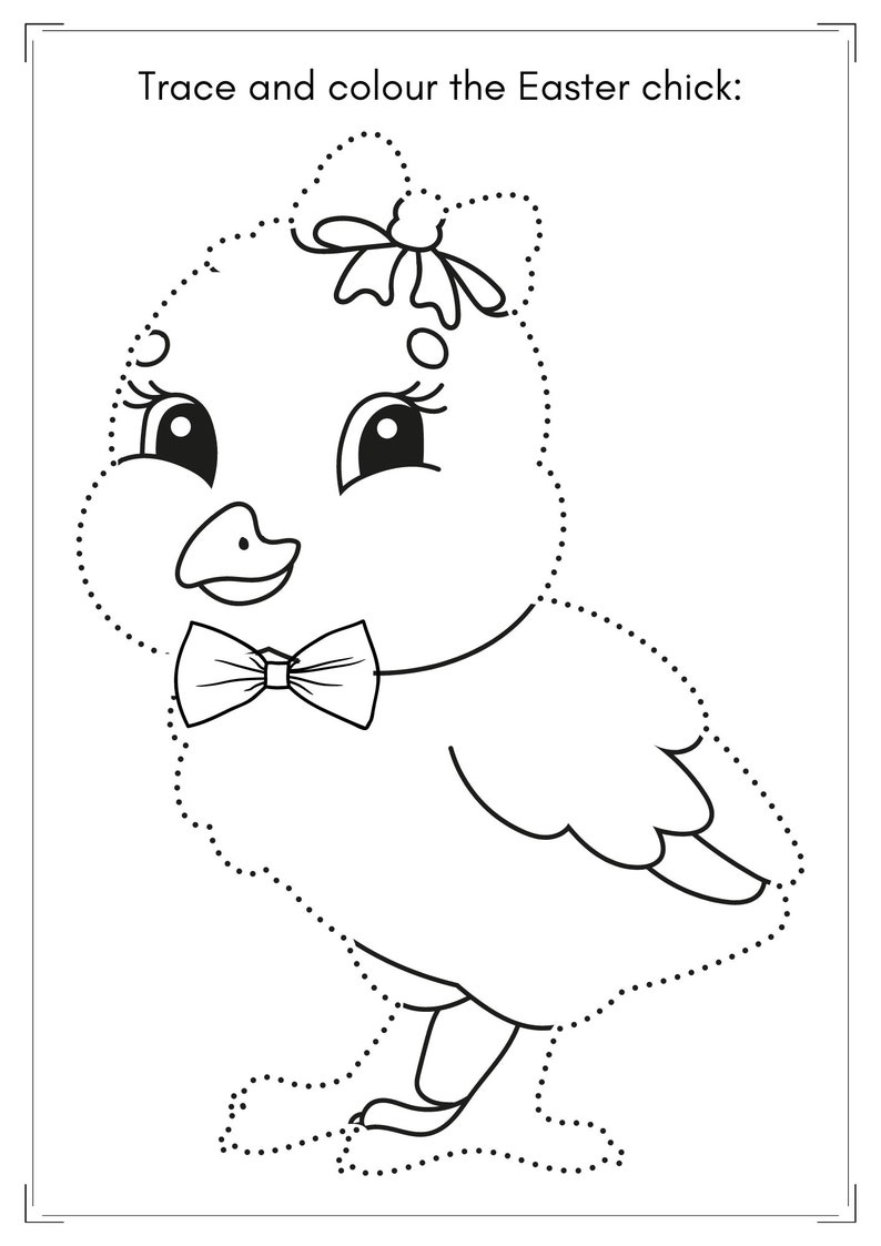 Easter Colouring Activity 20-page Booklet. - Etsy