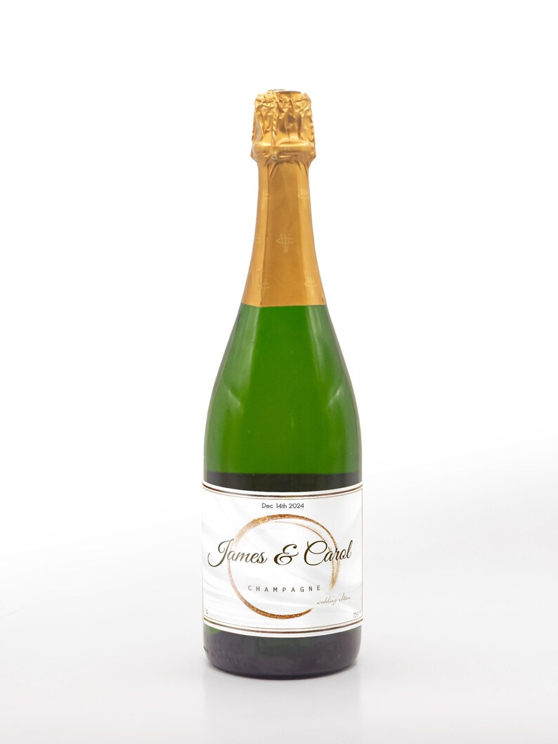 Champagne Label Wedding Edition - NO CANVA - Etsy