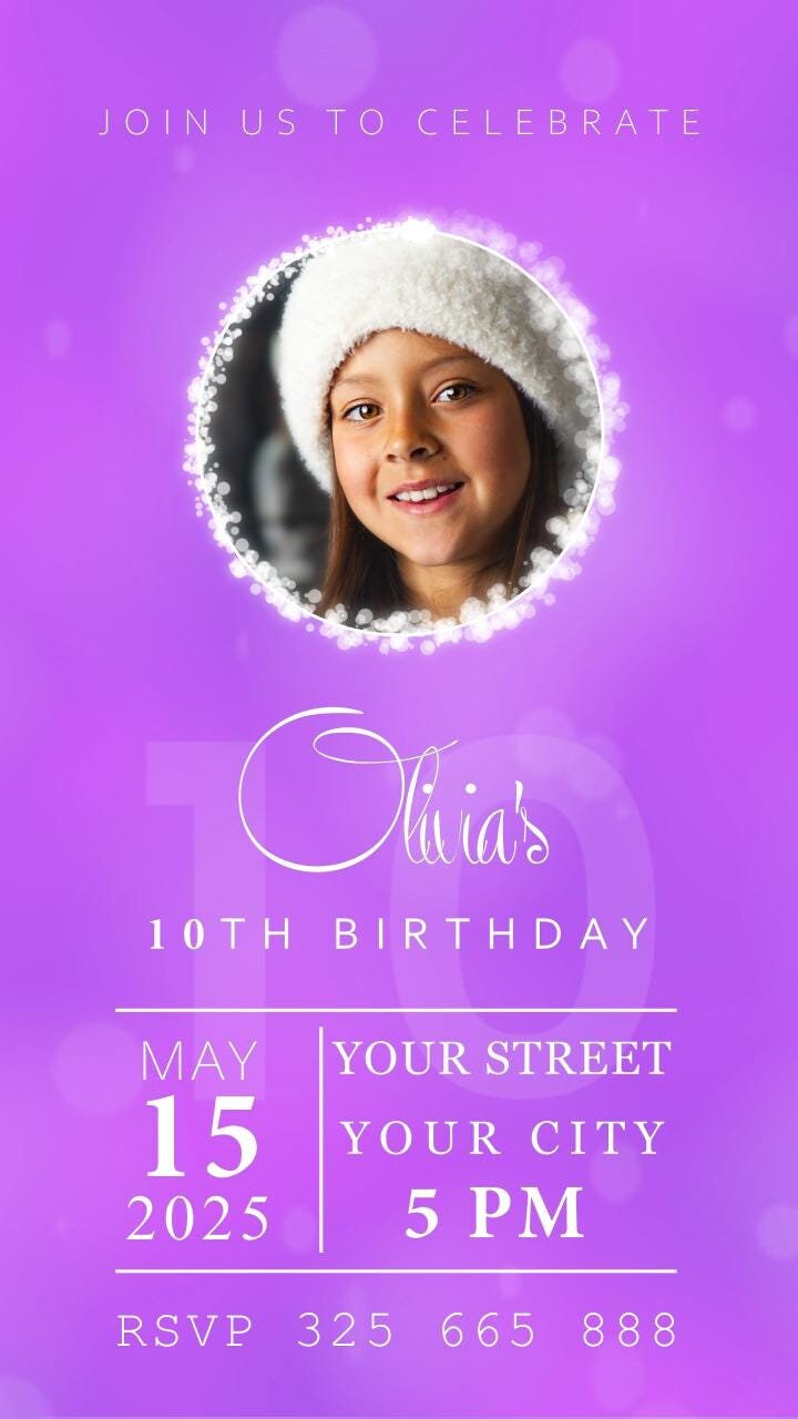 Animated Video Birthday Invitation - Etsy