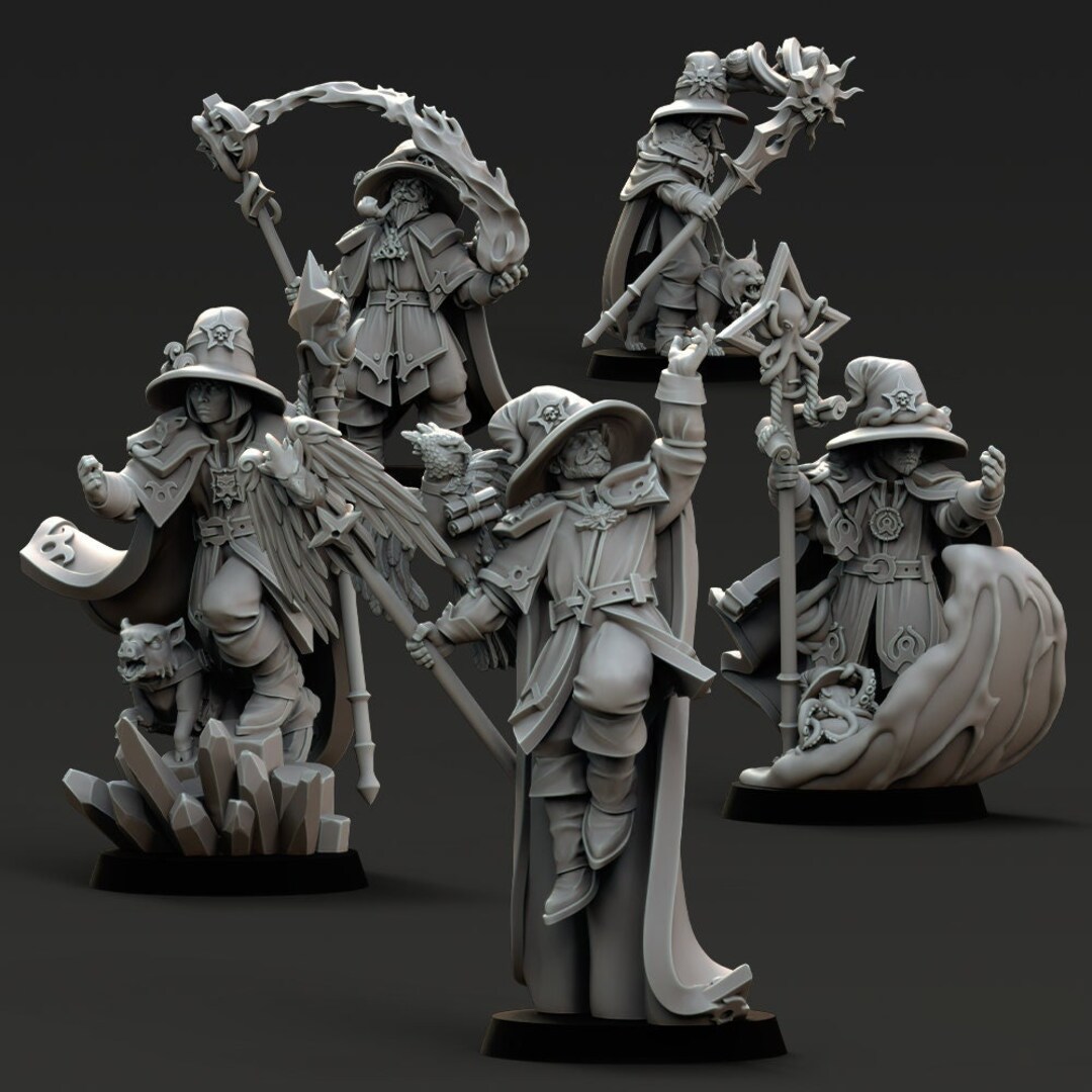 Battle Mages 35mm Scale 12K High Quality Printer Model - Etsy
