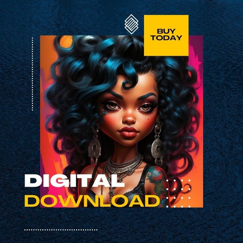 Digital Prints of Rebel Girl Characters Digital Download Perfect for ...