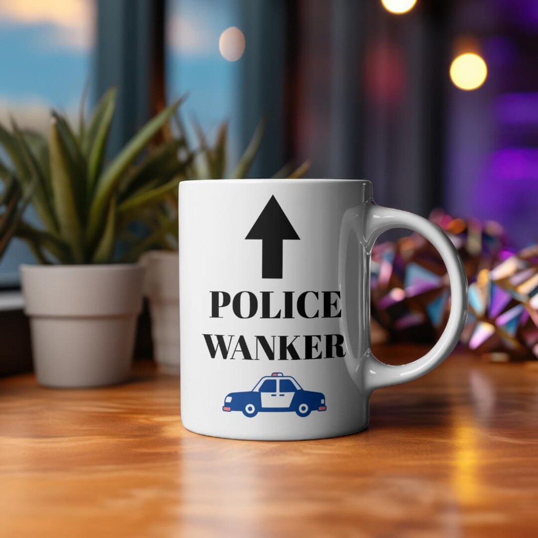 Funny Police Mug, Law Enforcement Gift, Thin Blue Line Cup, Police ...