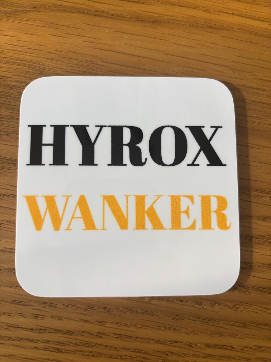 Fun Hyrox Wanker Coaster - Perfect Gift for Athletes, Home Bar Decor ...