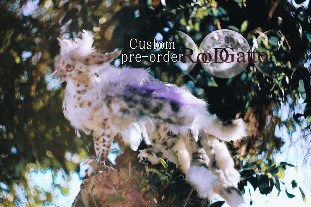 Griffin Leopard Creature Custom Order Art Doll Poseable Sculpture - Etsy