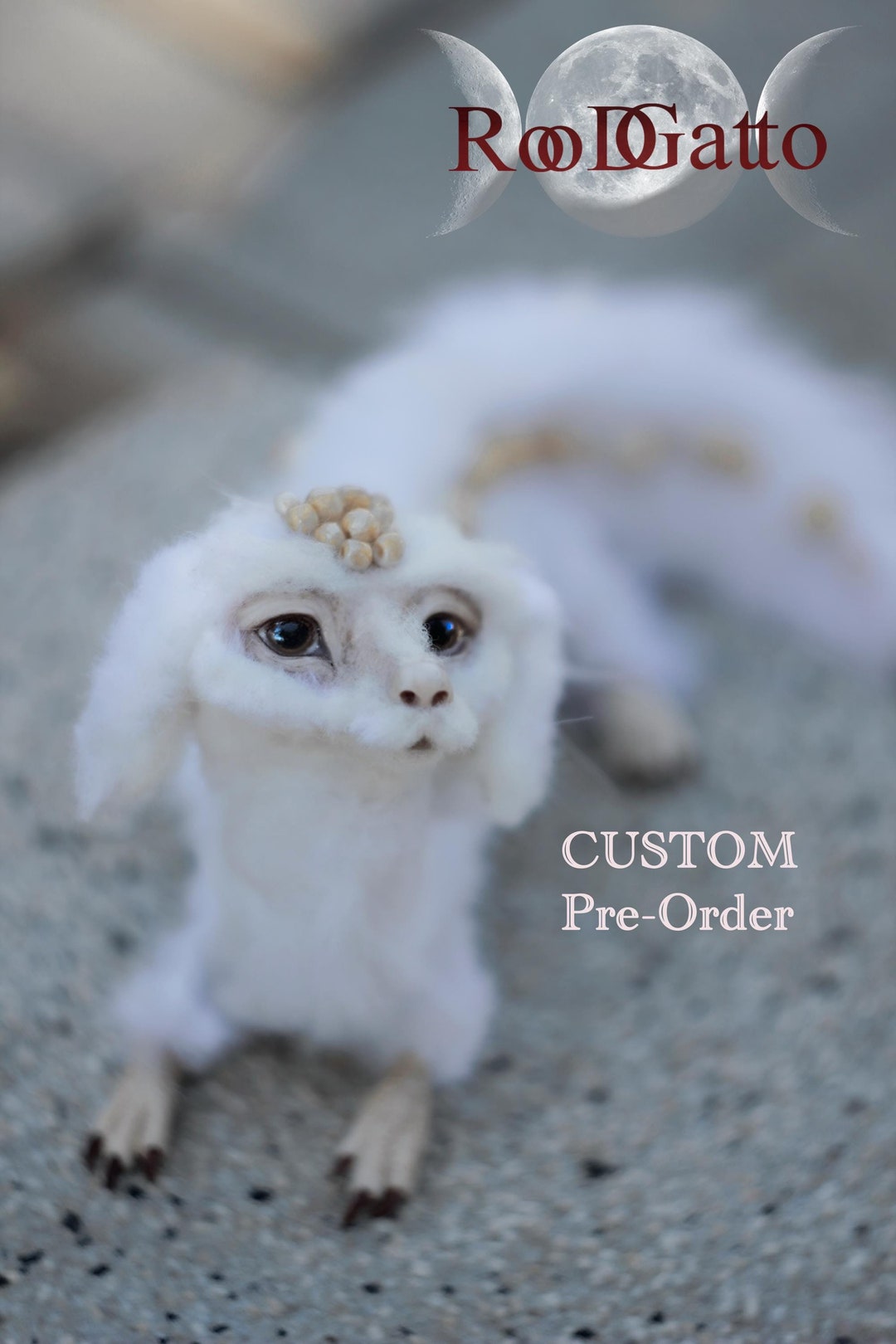Falkor - Never Ending Story Lucky Dragon Dog - Art Doll Sculpture Ooak ...