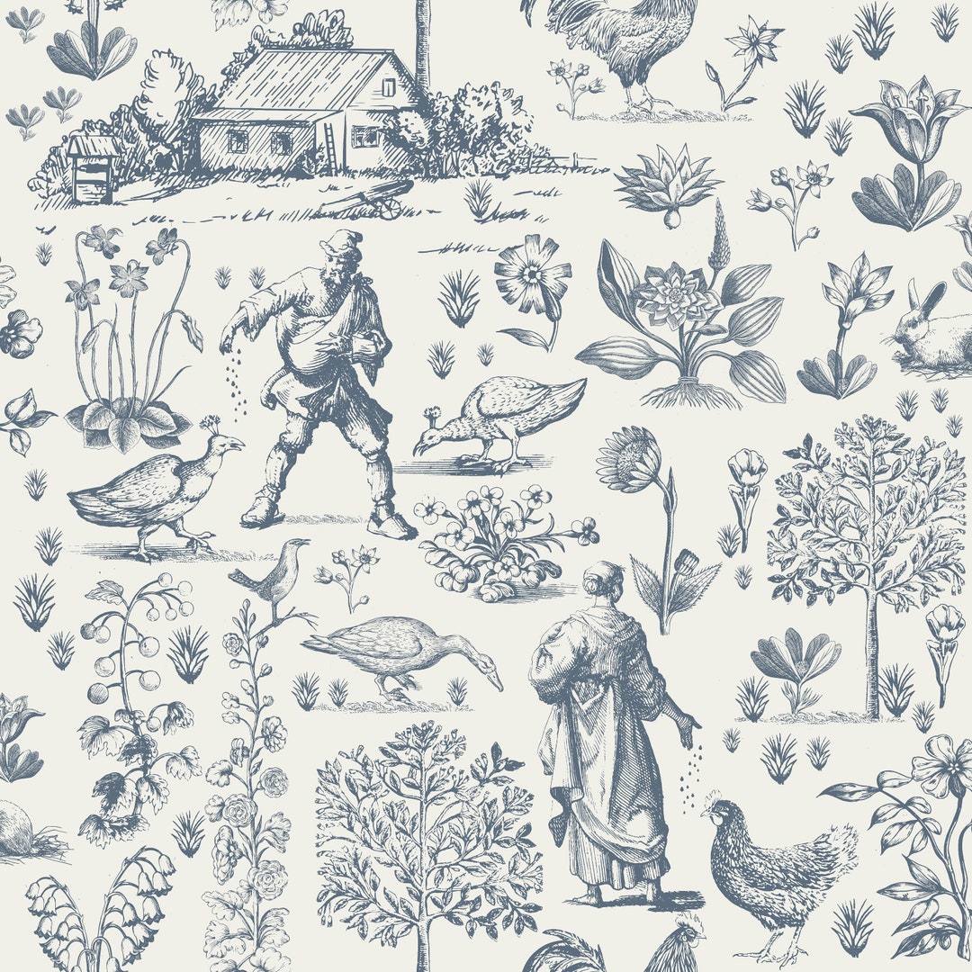 FARMSTEAD WALLPAPER COLLECTION Choose Any Color Image on Any Color ...