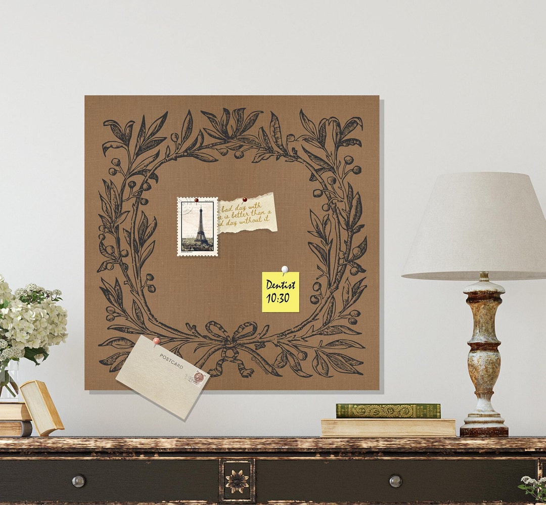 SQUARE PIN BOARD Bulletin Board 24x24 Inches Square All Hardware ...