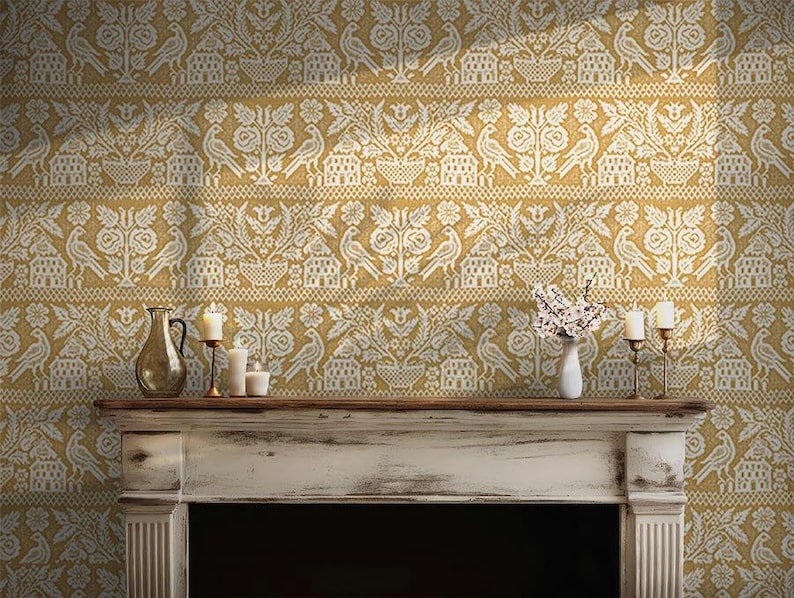 ADELPHI COVERLET WALLPAPER C.1840 * Design Inspired by an Antique ...