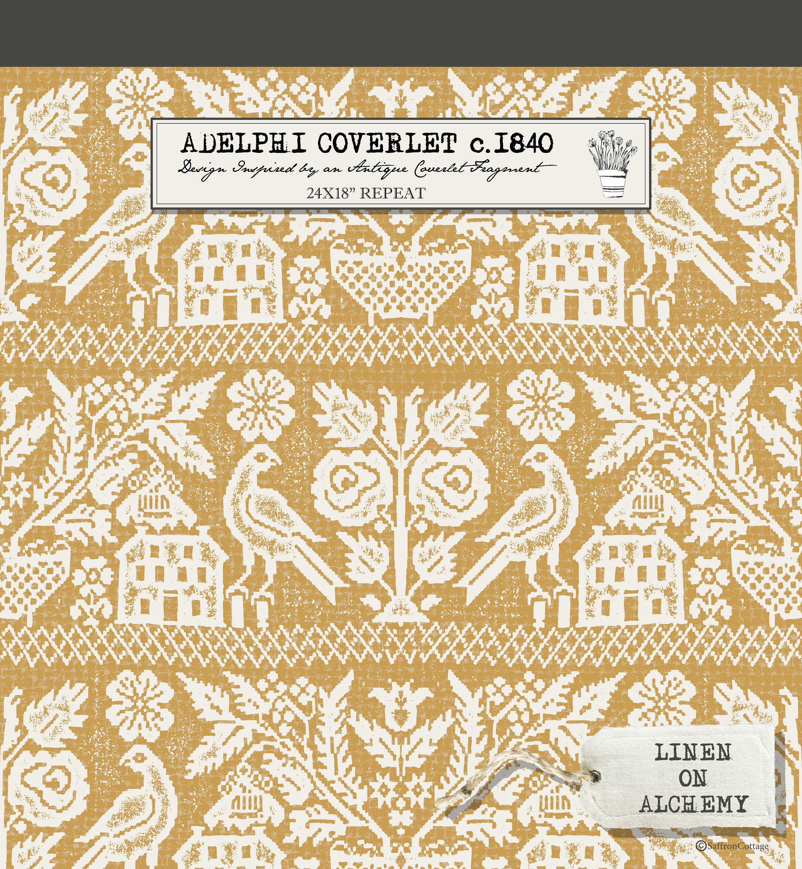 ADELPHI COVERLET WALLPAPER C.1840 Design Inspired by an Antique ...