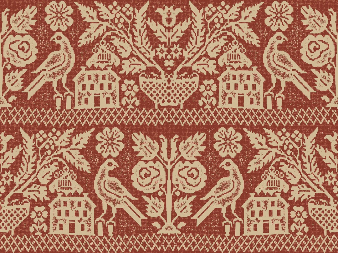 ADELPHI COVERLET WALLPAPER C.1840 Design Inspired by an Antique ...